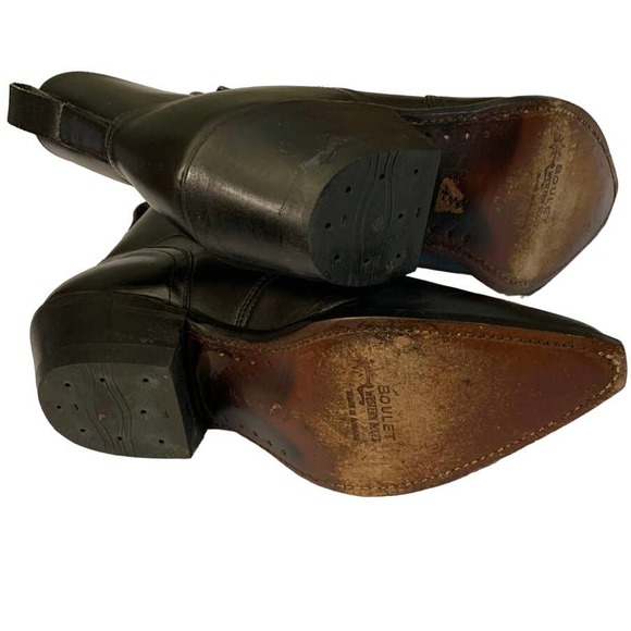 Boulet Boots | Shoes | Vintage Boulet Mens 8 Western Ankle Boot Black ...